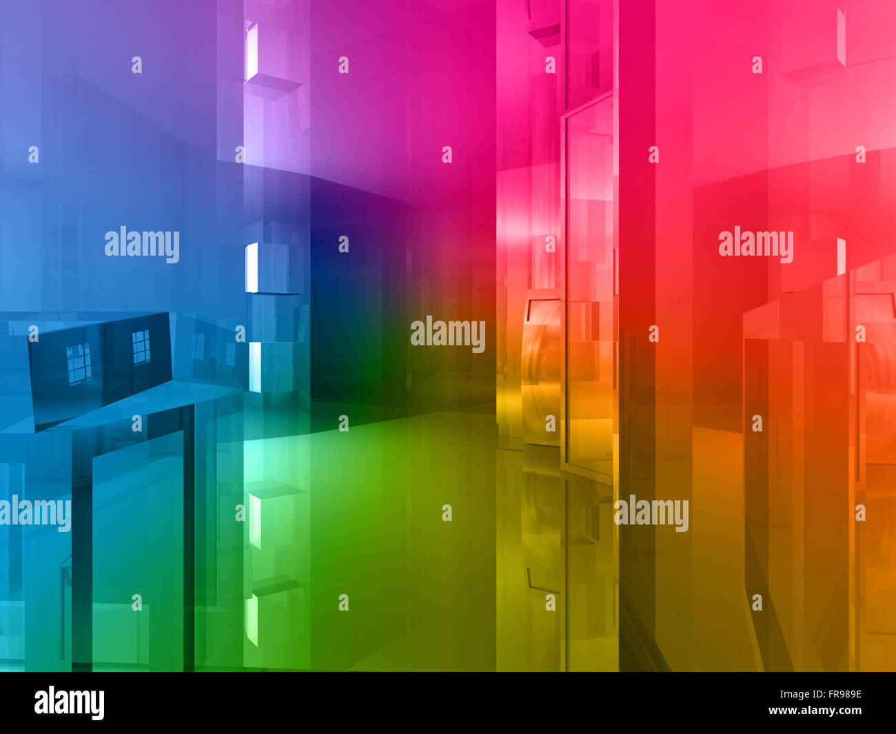 conceptual architecture, open space of colors Stock Photo - Alamy