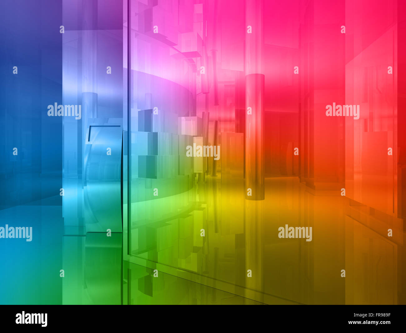 conceptual architecture, open space of colors Stock Photo - Alamy
