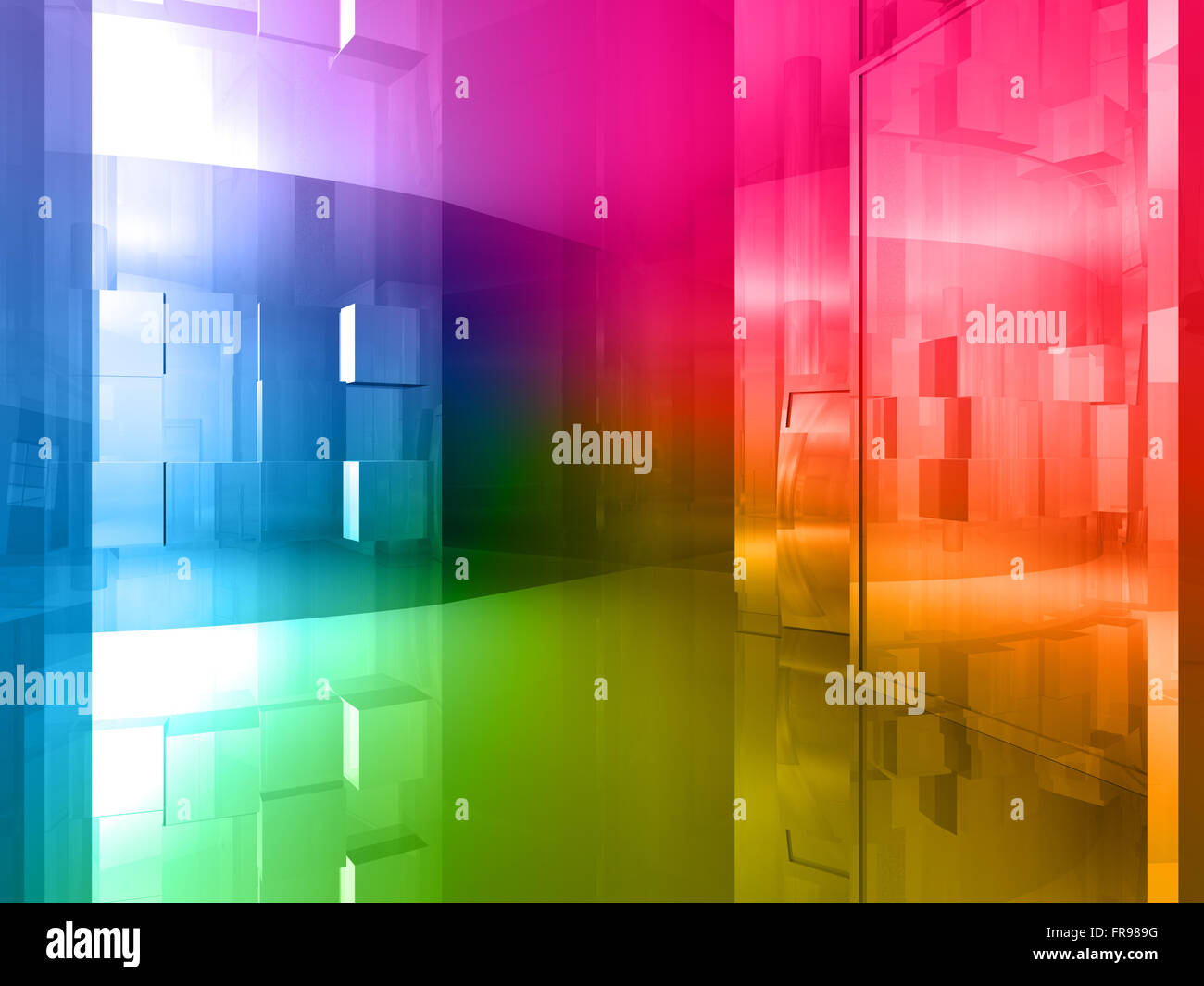 conceptual architecture, open space of colors Stock Photo - Alamy