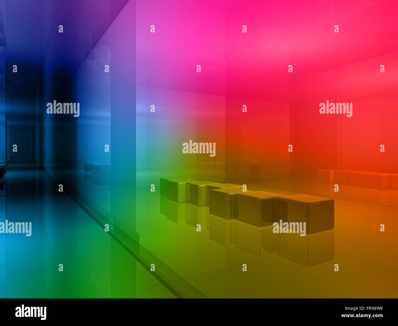 conceptual architecture, open space of colors Stock Photo - Alamy