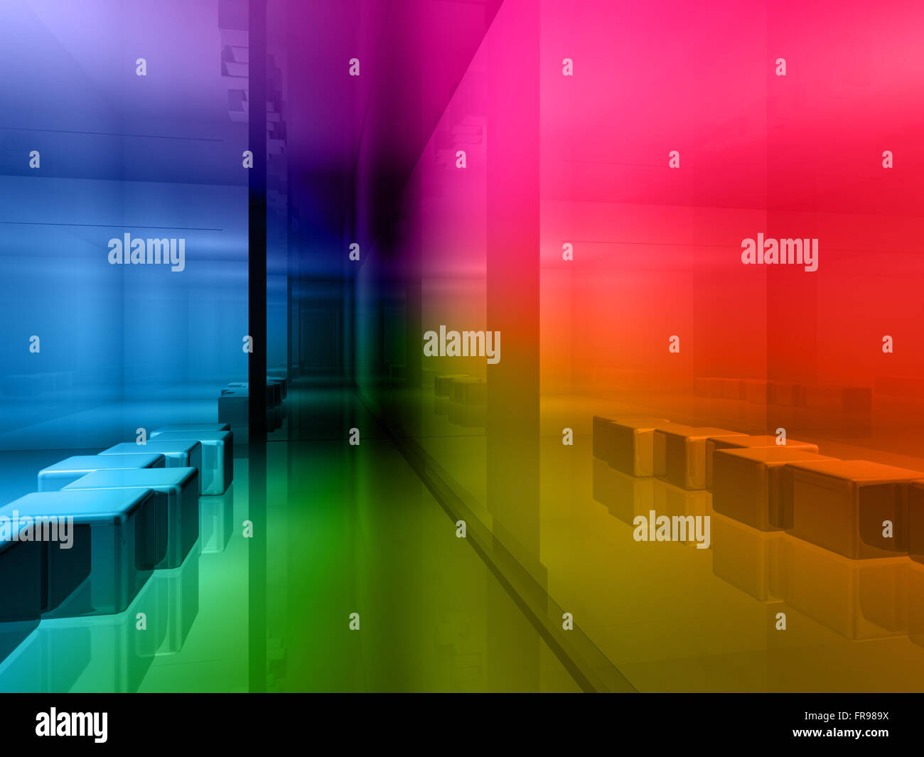 conceptual architecture, open space of colors Stock Photo - Alamy