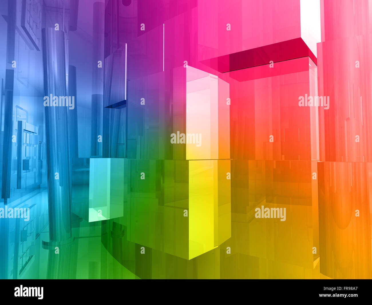 conceptual architecture, open space of colors Stock Photo - Alamy