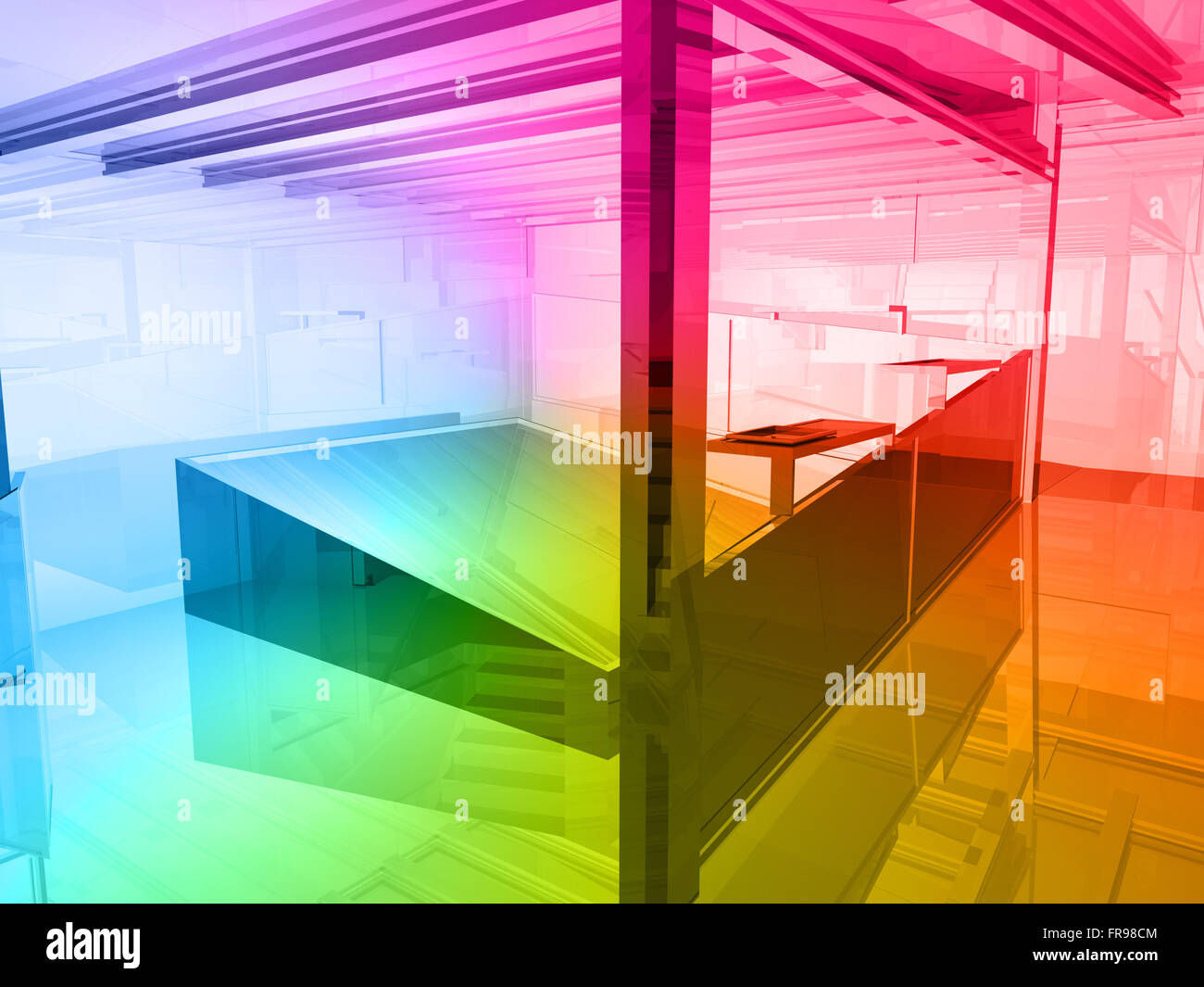 conceptual architecture, open space of colors Stock Photo - Alamy