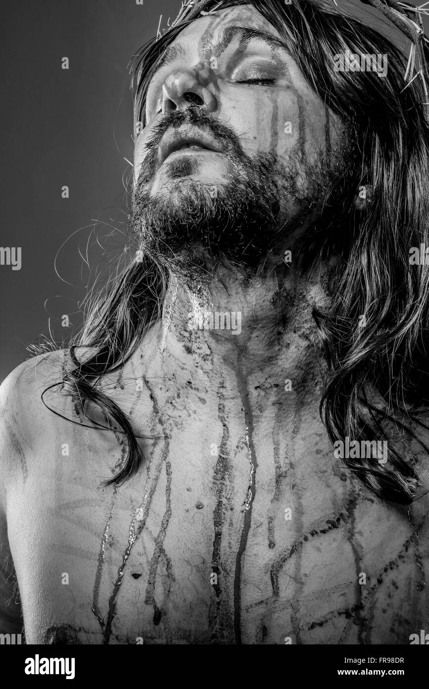 Bible Representation Jesus Christ On High Resolution Stock Photography ...