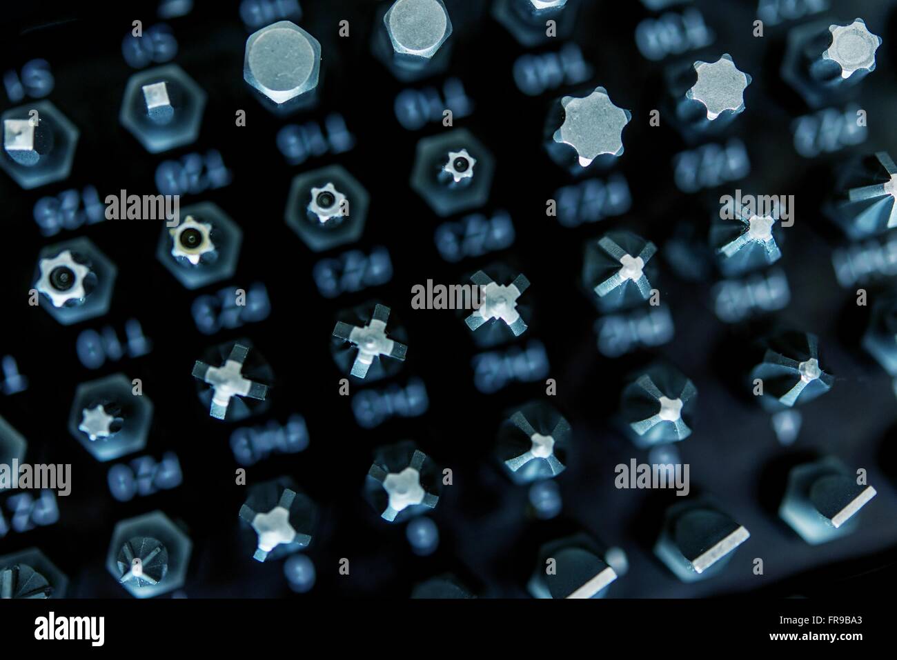 Screwdrivers Macro Closeup. Construction Tools Set Stock Photo - Alamy