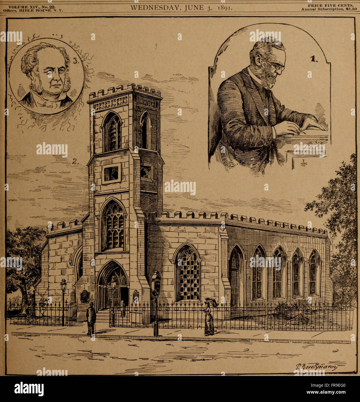 Christian herald and signs of our times (1891 Stock Photo - Alamy