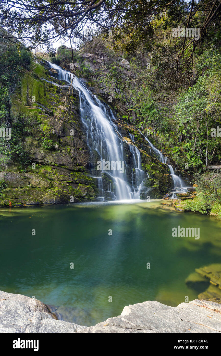 Waterfall Cave located in the vicinity of the Serra do Cipo National ...