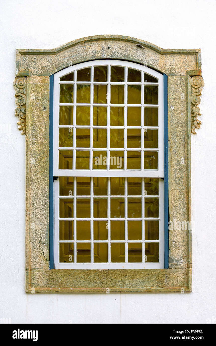 Detail of colonial window of the historic center Stock Photo - Alamy