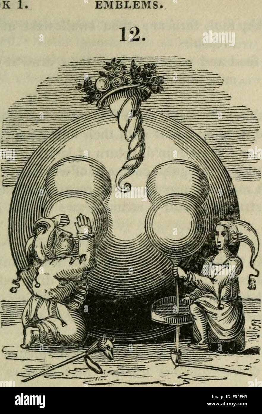 Emblems, divine and moral (1812 Stock Photo - Alamy