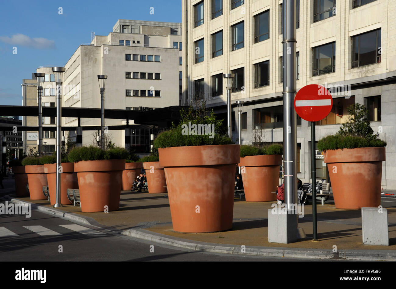 Giant flower pot,train station Bruxelles-Central,Mont des Arts,Brussels ...