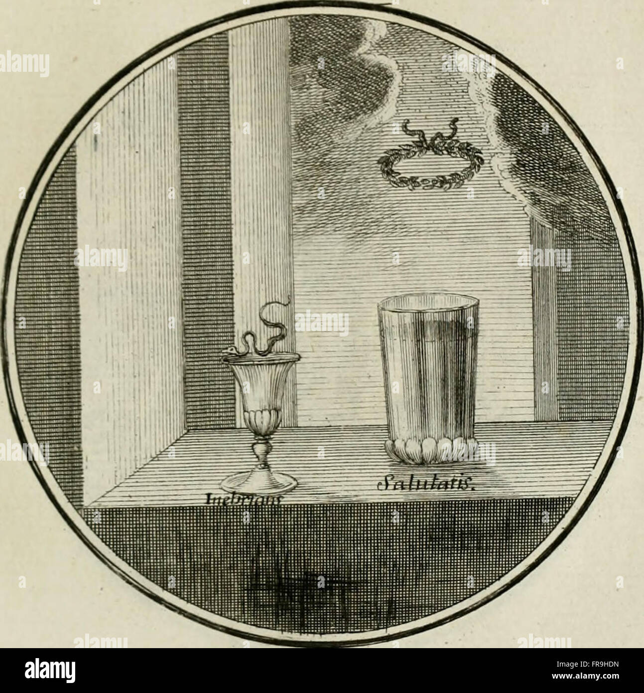The 'Regula emblematica Sancti Benedicti' from 1783 presents the ...