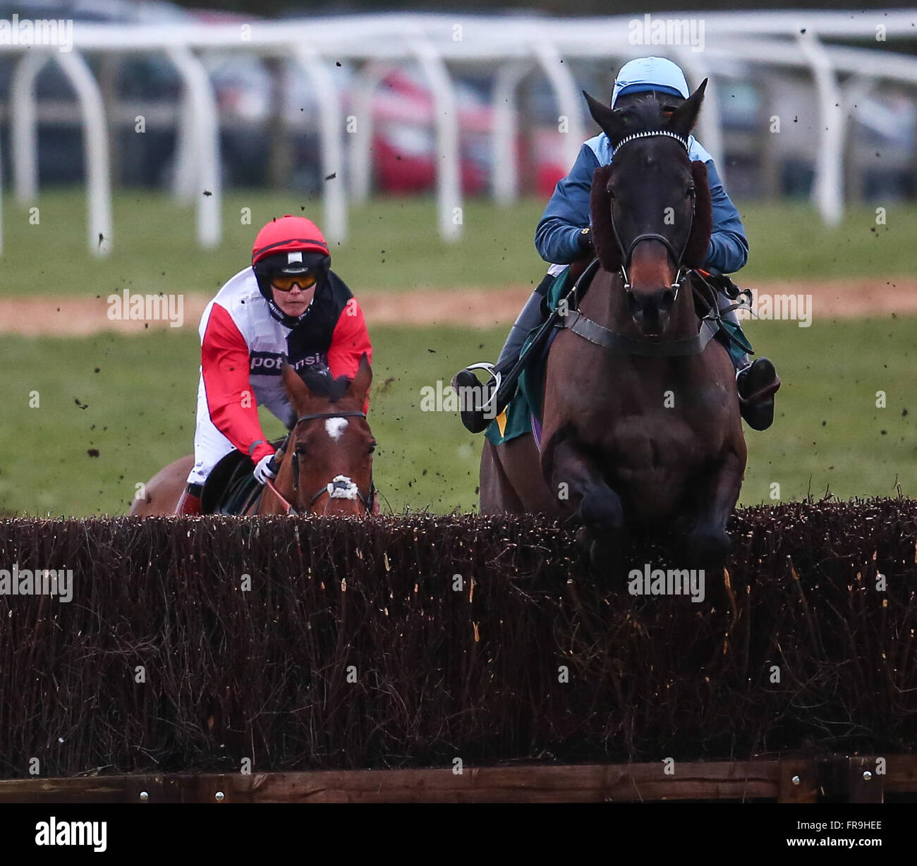 Victoria Pendleton rides in her first race under rules, aboard Pacha Du ...