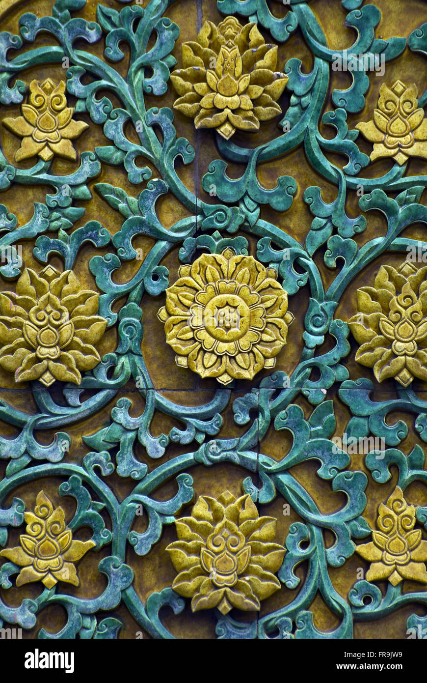 Detail drawing of the Forbidden City Stock Photo - Alamy