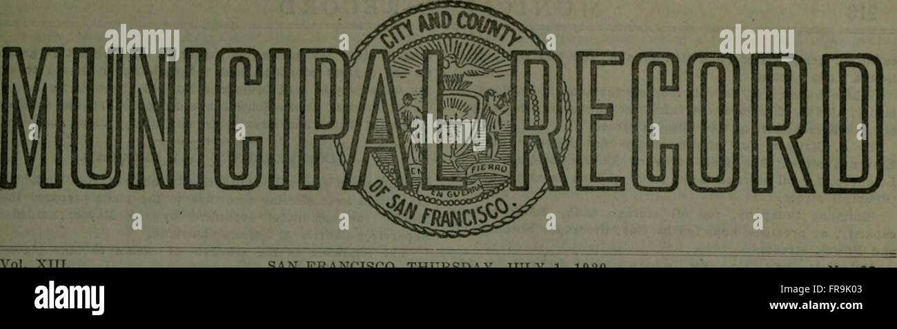 This municipal record outlines key governmental actions, urban planning ...