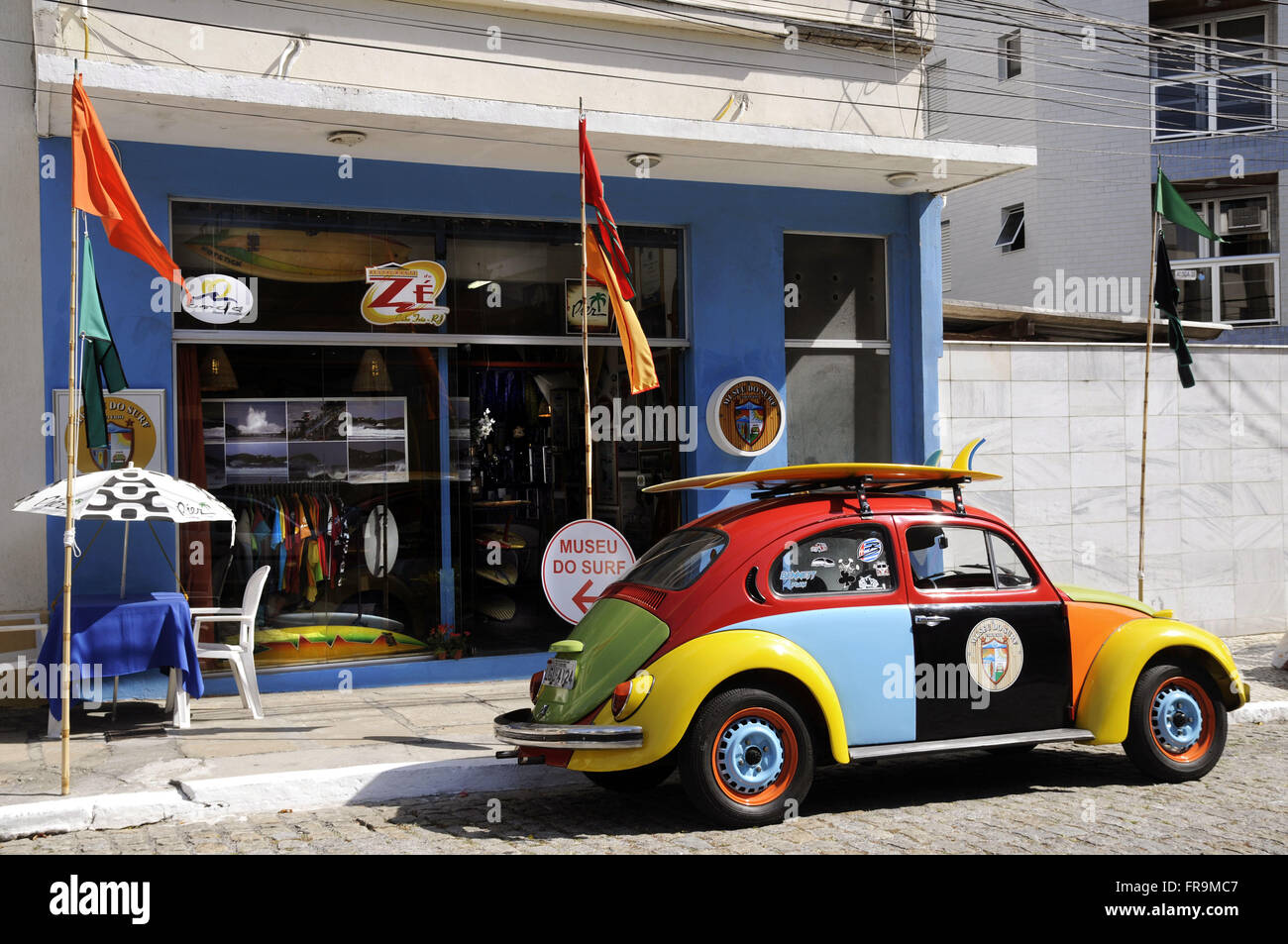 Facade of the Surfing Museum in the city center of Cape Frio - Lakes ...