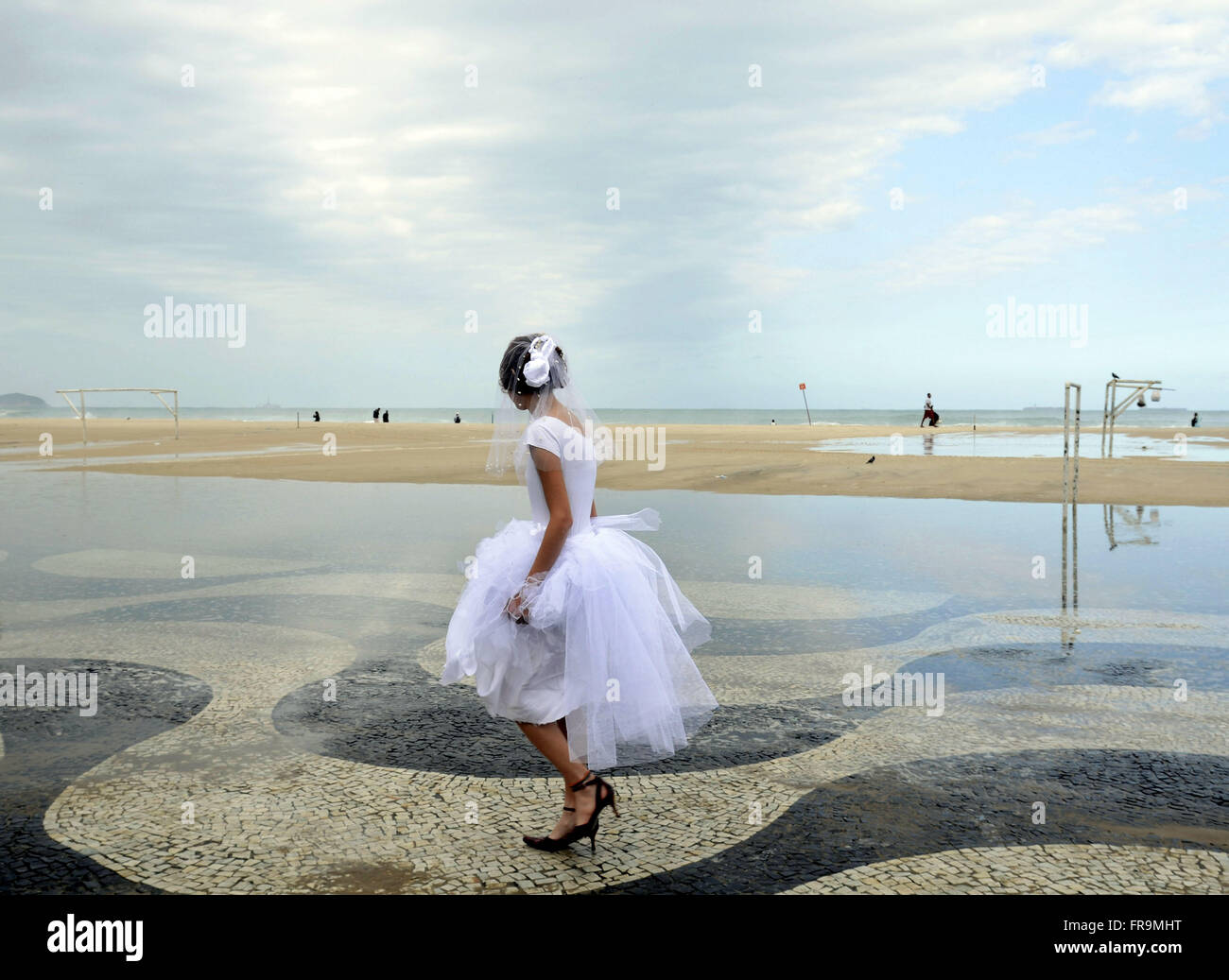 Surf on the sea of Copacabana Beach - south of the city of Rio de ...