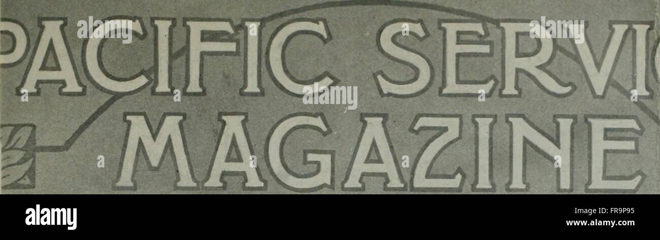 Pacific service magazine (1924 Stock Photo - Alamy