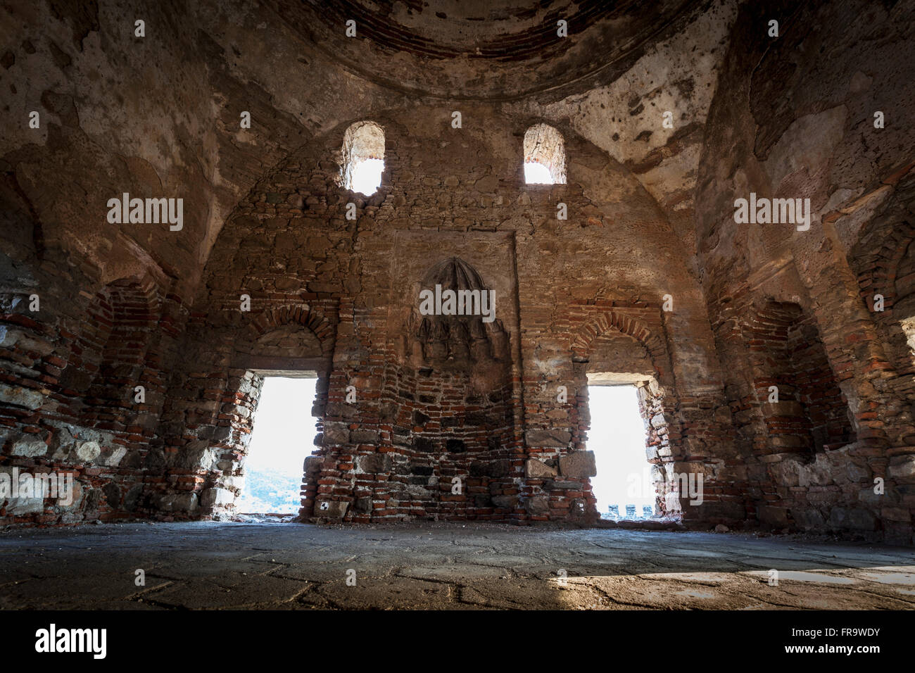 Interior of the mosque at Selcuk Castle; Ephesus, Turkey Stock Photo ...