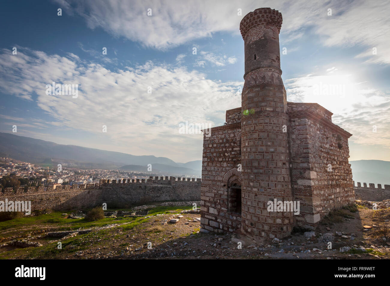 Selcuk Castle and mosque with minaret; Ephesus, Turkey Stock Photo - Alamy