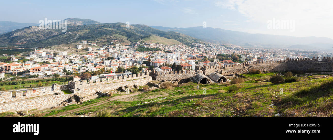 Selcuk Castle and cityscape; Ephesus, Turkey Stock Photo - Alamy