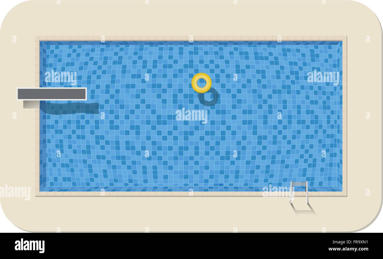 Overhead swimming pool view Stock Vector Images - Alamy