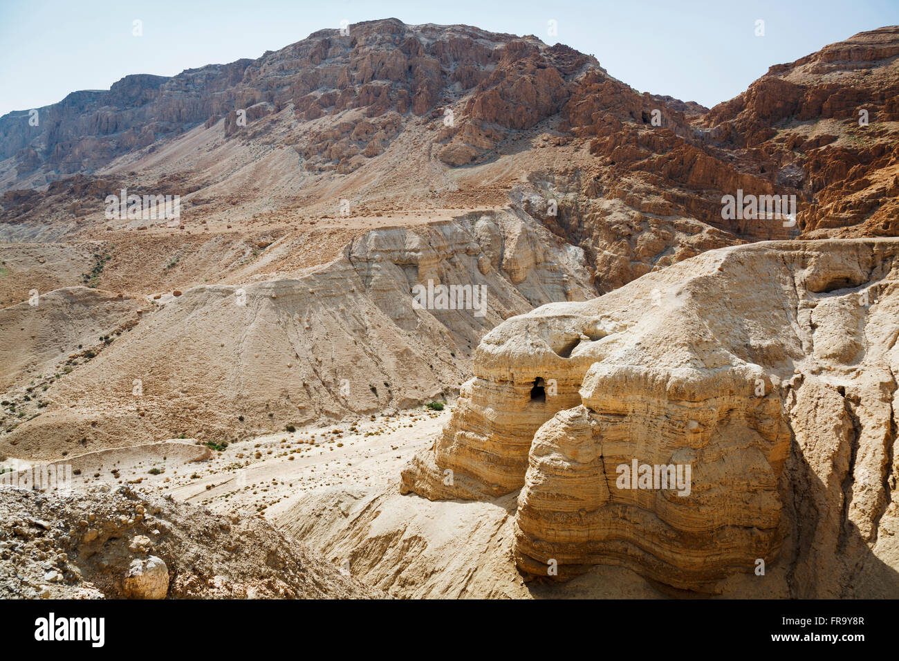 Qumran caves; Qumran, Israel Stock Photo - Alamy