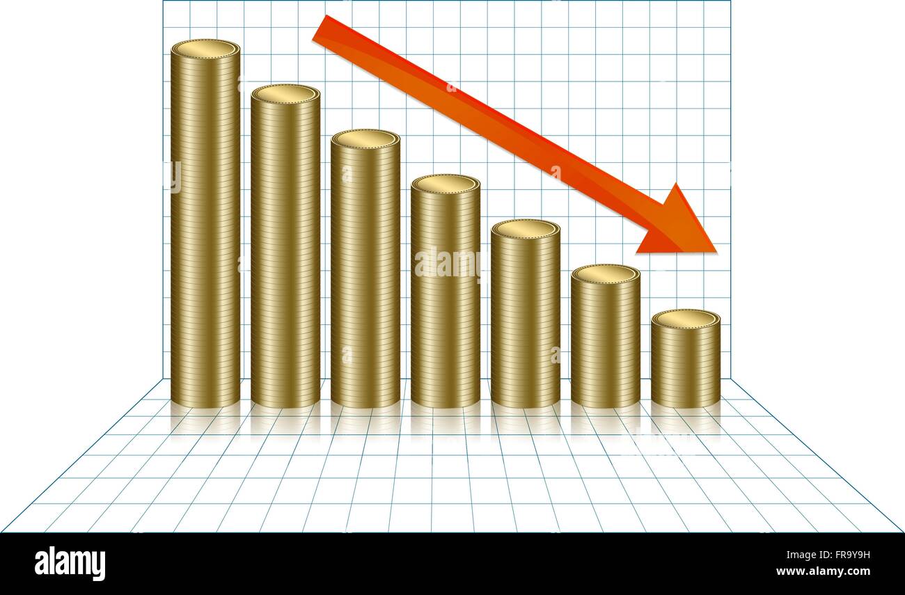 Decline graph Stock Vector Images - Alamy