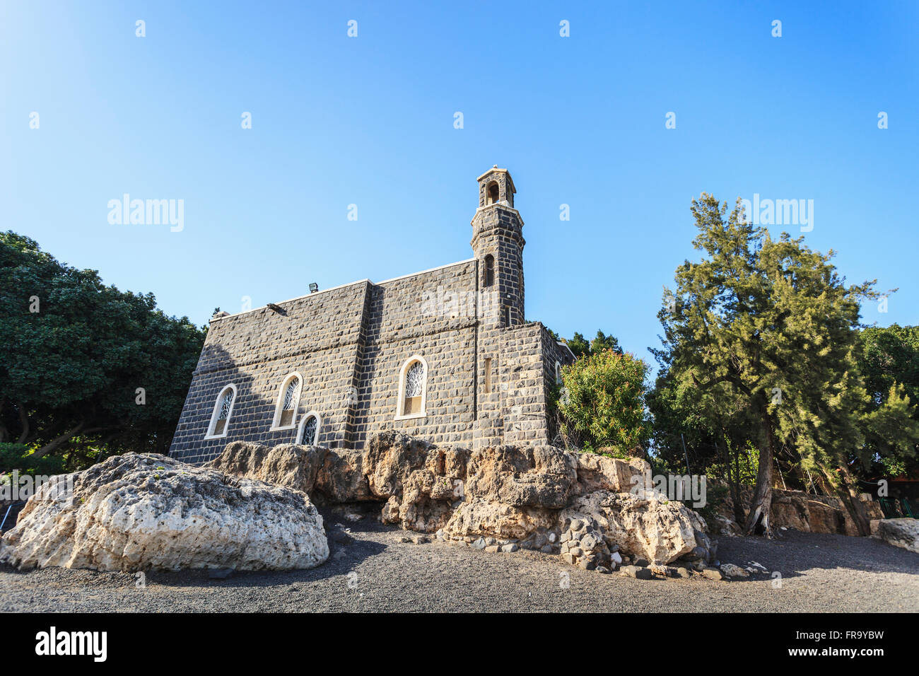 The Church of the Primacy of St. Peter on the northwest shore of the ...