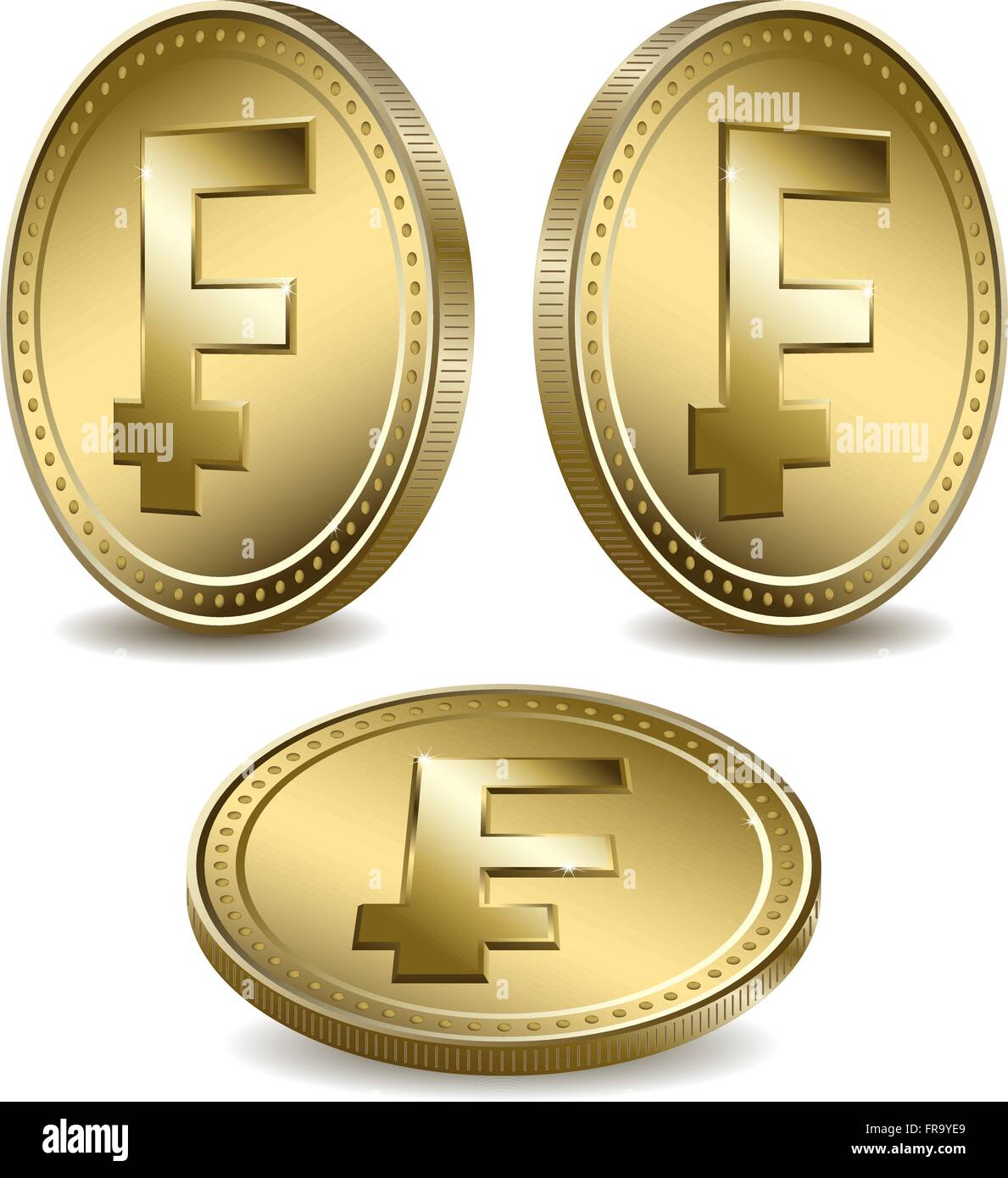 Coins cut out Stock Vector Images - Alamy