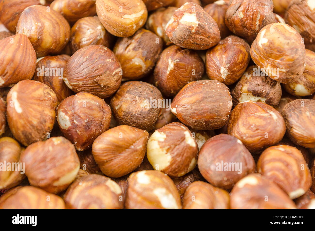 Bunch of fresh hazelnuts background Stock Photo - Alamy