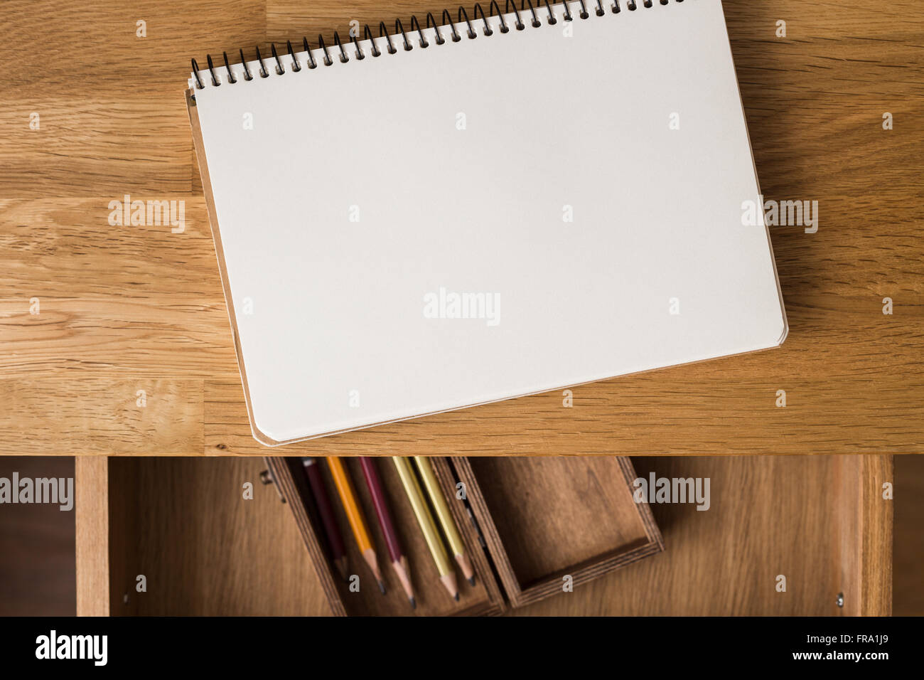 Desk drawer overhead hi-res stock photography and images - Alamy