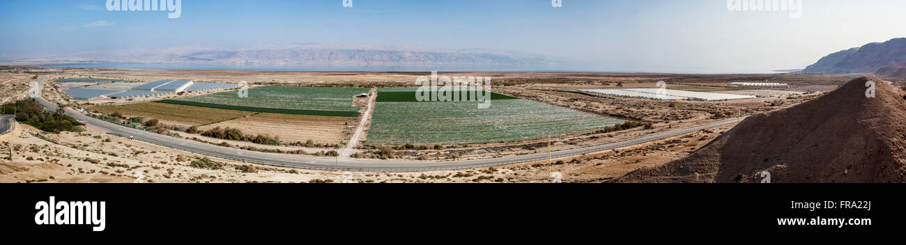 Dead Sea road and the Jordan Rift Valley; Jordan Valley, Israel Stock ...