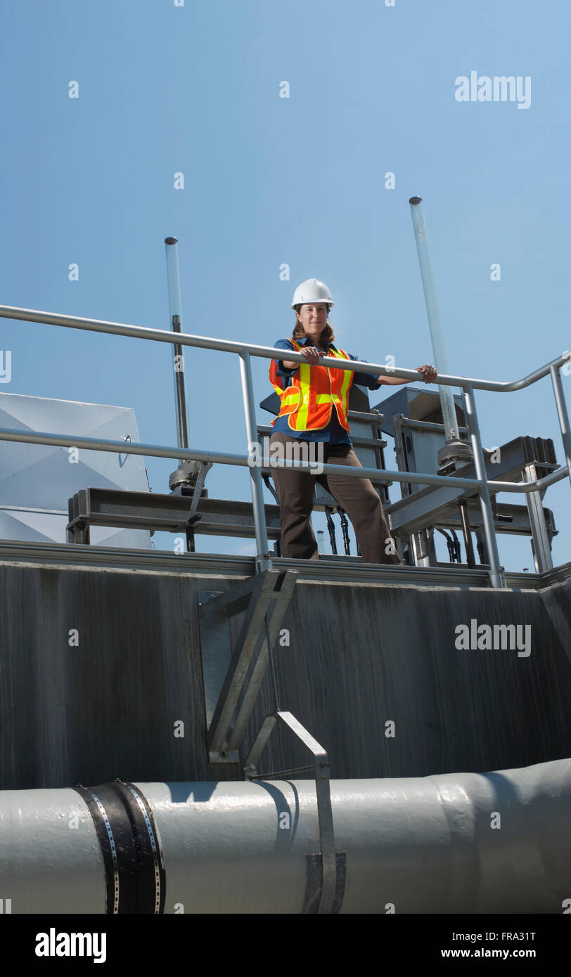 Engineer in hard hat stands hi-res stock photography and images - Alamy