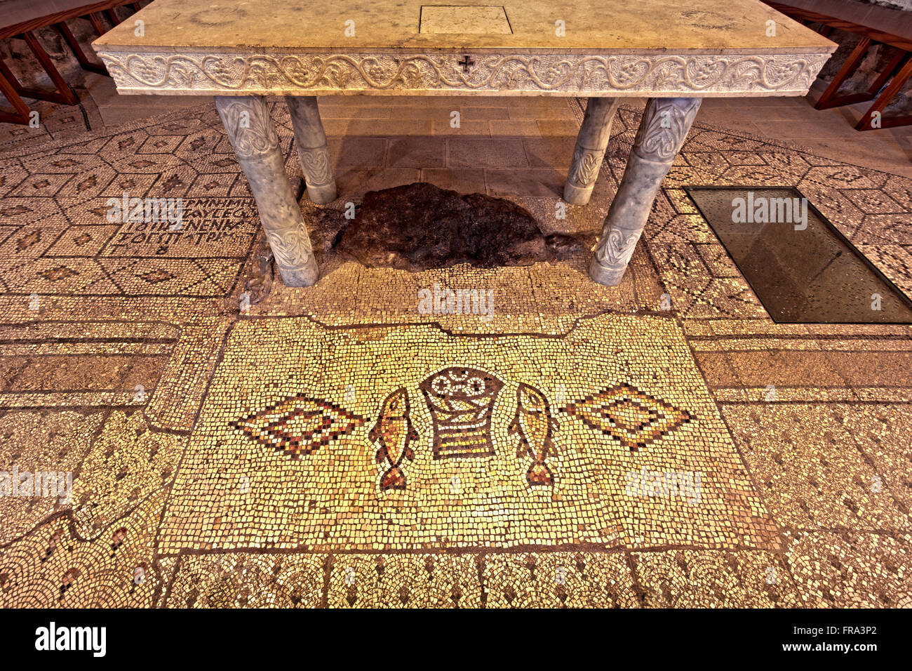 This altar is built over the rock where it is said that Jesus took the ...