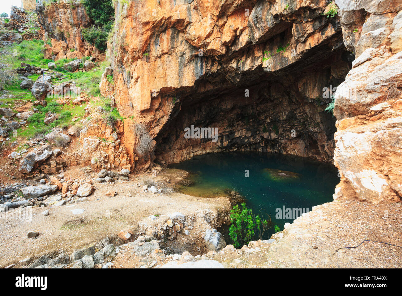 Caesarea Philippi, an ancient Roman city now uninhabited and an ...
