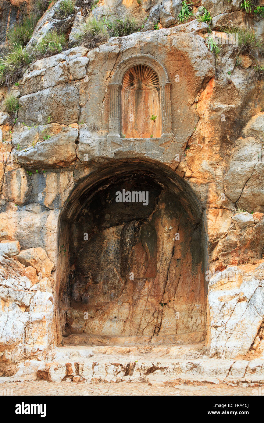 Caesarea Philippi, an ancient Roman city now uninhabited and an ...