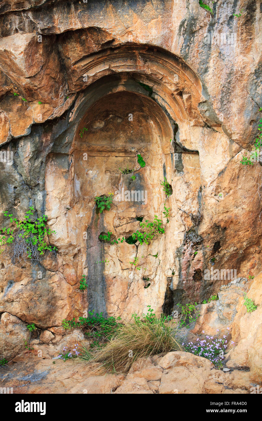 Caesarea Philippi, an ancient Roman city now uninhabited and an ...