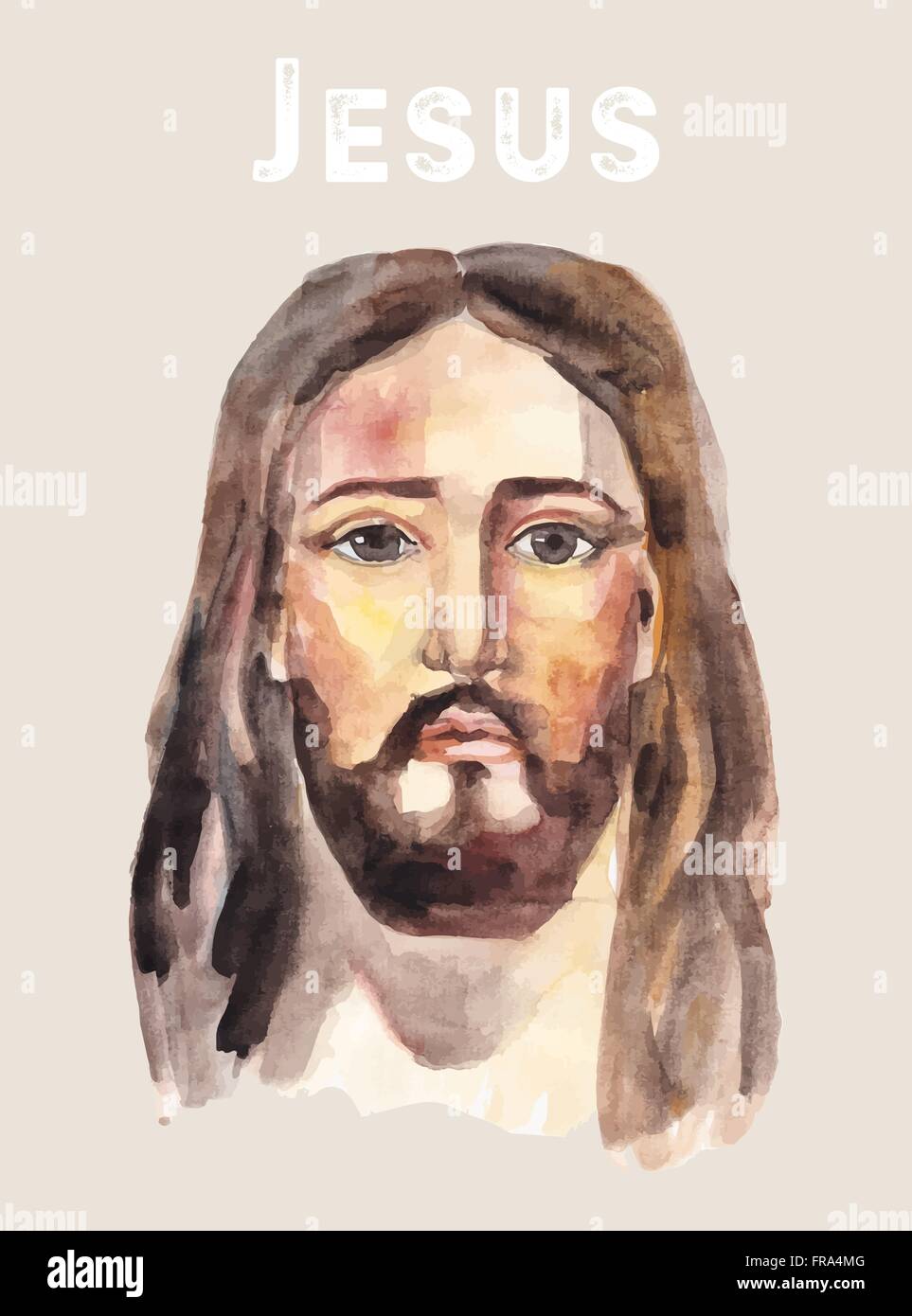 Face of Jesus Christ, low poly watercolor vector illustration Stock ... Face of Jesus Christ, low poly watercolor vector illustration Stock ...