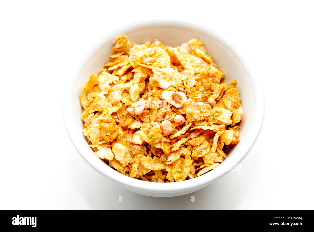 Healthy Yogurt Cereal Made of Corn Flakes and Oats Stock Photo - Alamy