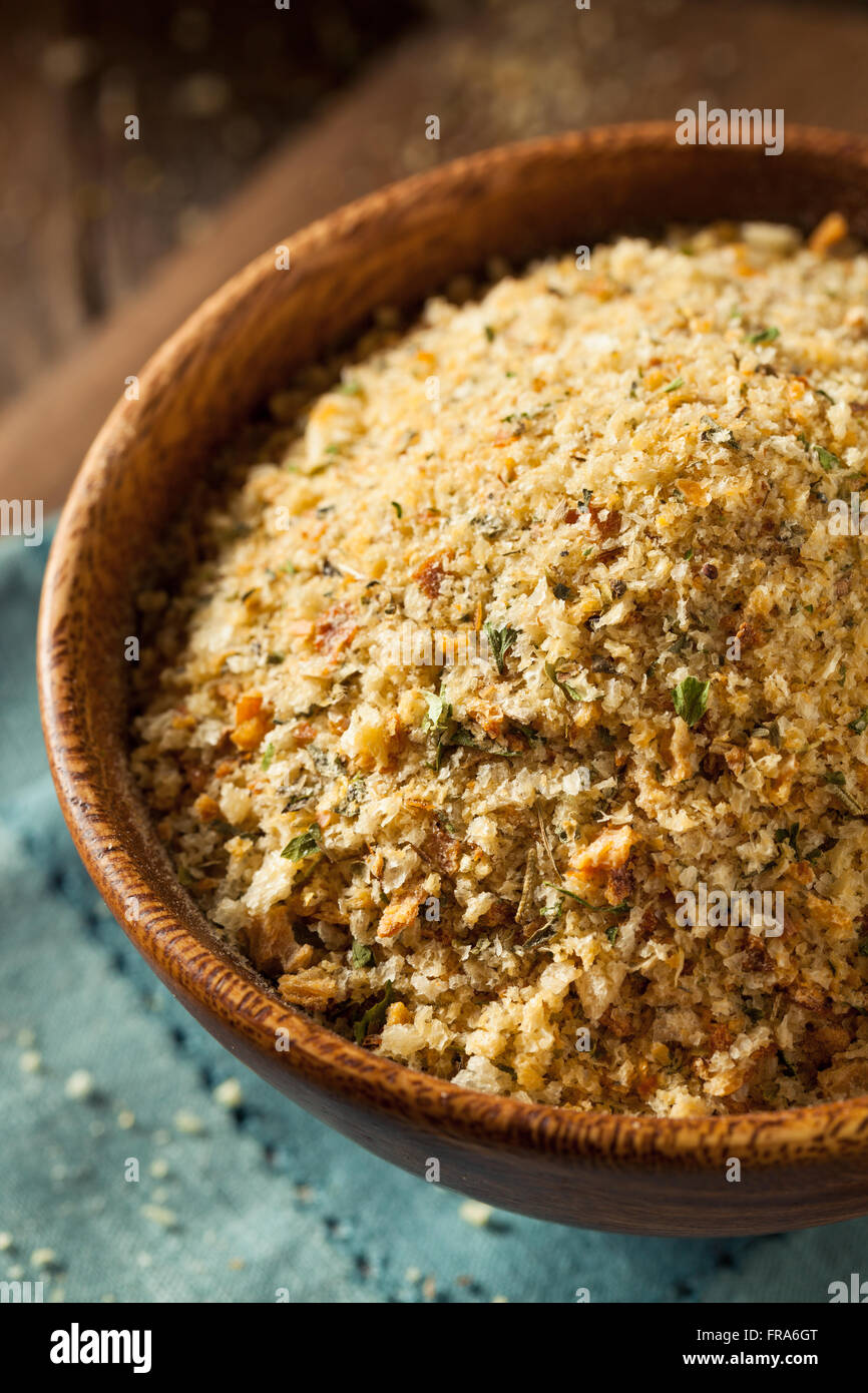 Organic Homemade Bread Crumbs Ready for Cooking Stock Photo - Alamy