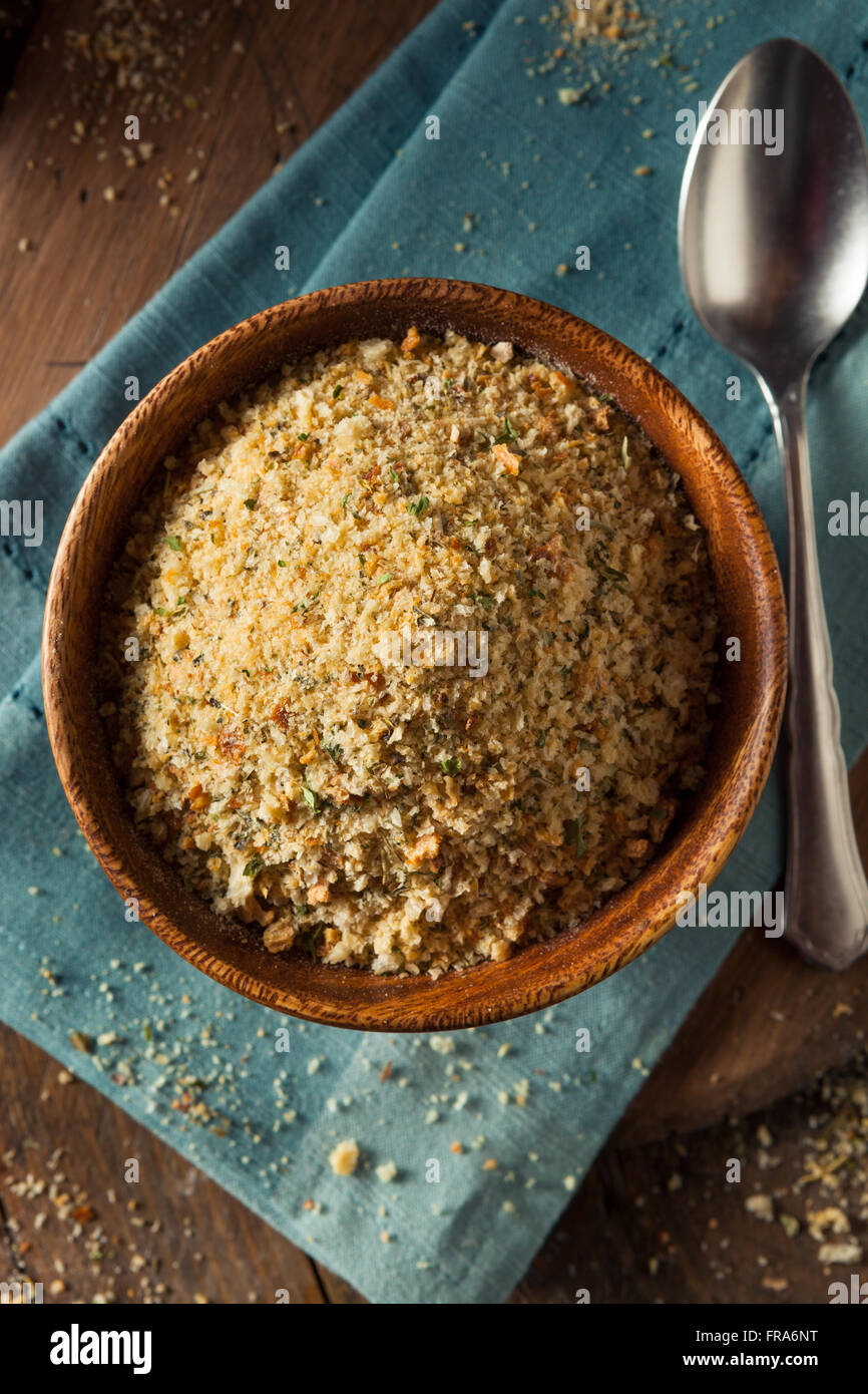 Organic Homemade Bread Crumbs Ready for Cooking Stock Photo - Alamy