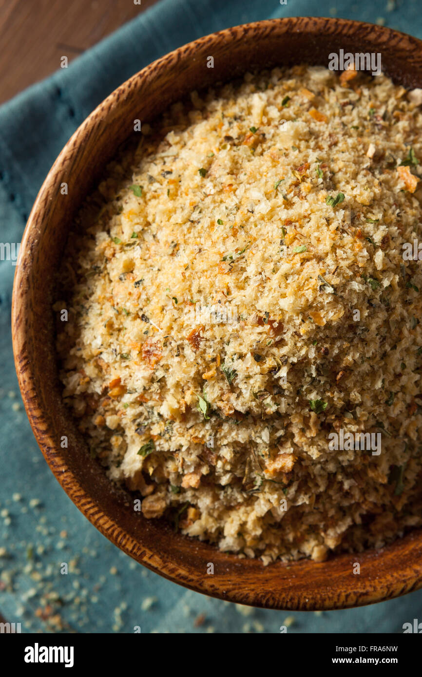 Organic Homemade Bread Crumbs Ready for Cooking Stock Photo - Alamy