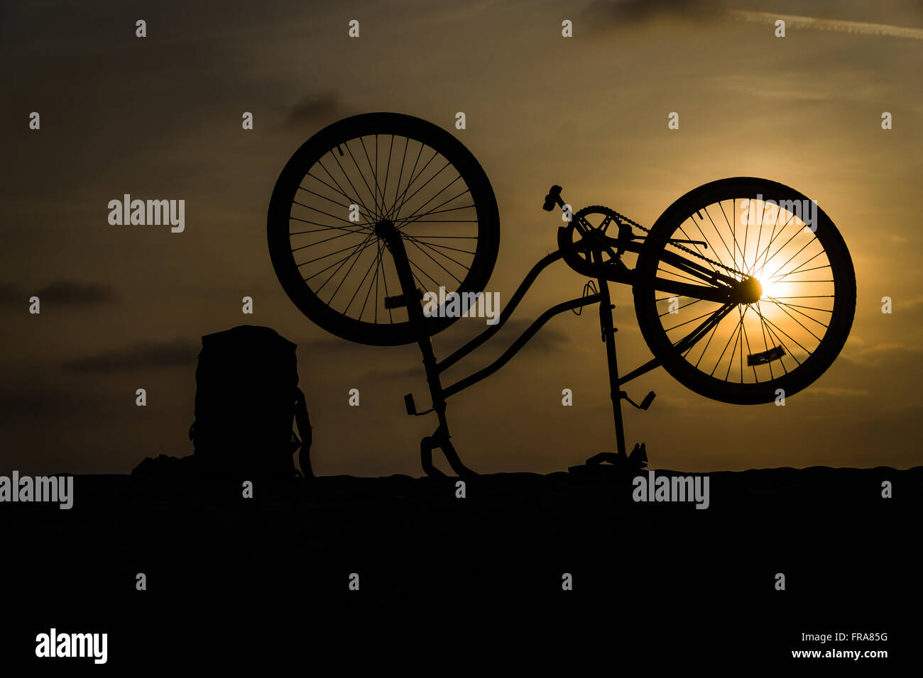 Upside down bicycle hi-res stock photography and images - Alamy