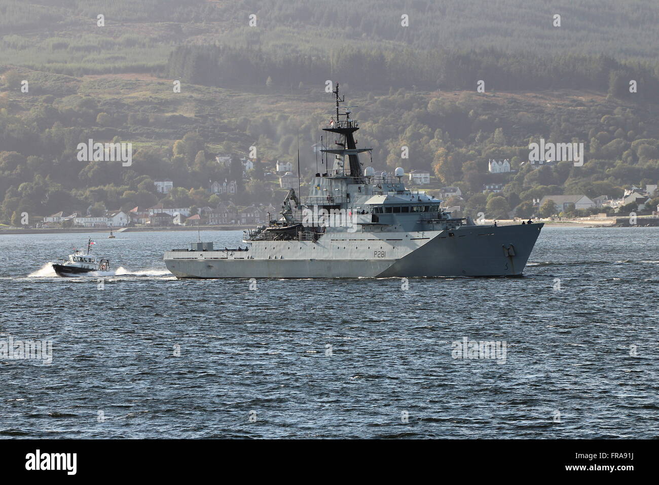 SD Clyde Racer joins HMS Tyne (P281), a River-class patrol vessel of ...