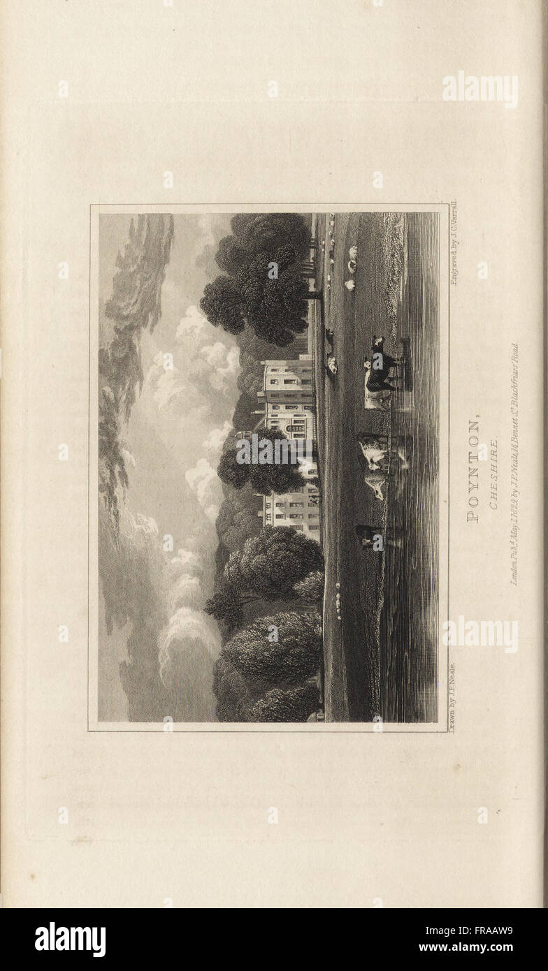 A 1824 publication depicting the estates and residences of noblemen and ...