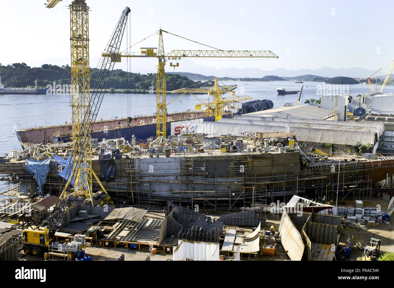 Shipbuilding - STX Shipyard in Ilha da Conceicao Stock Photo - Alamy