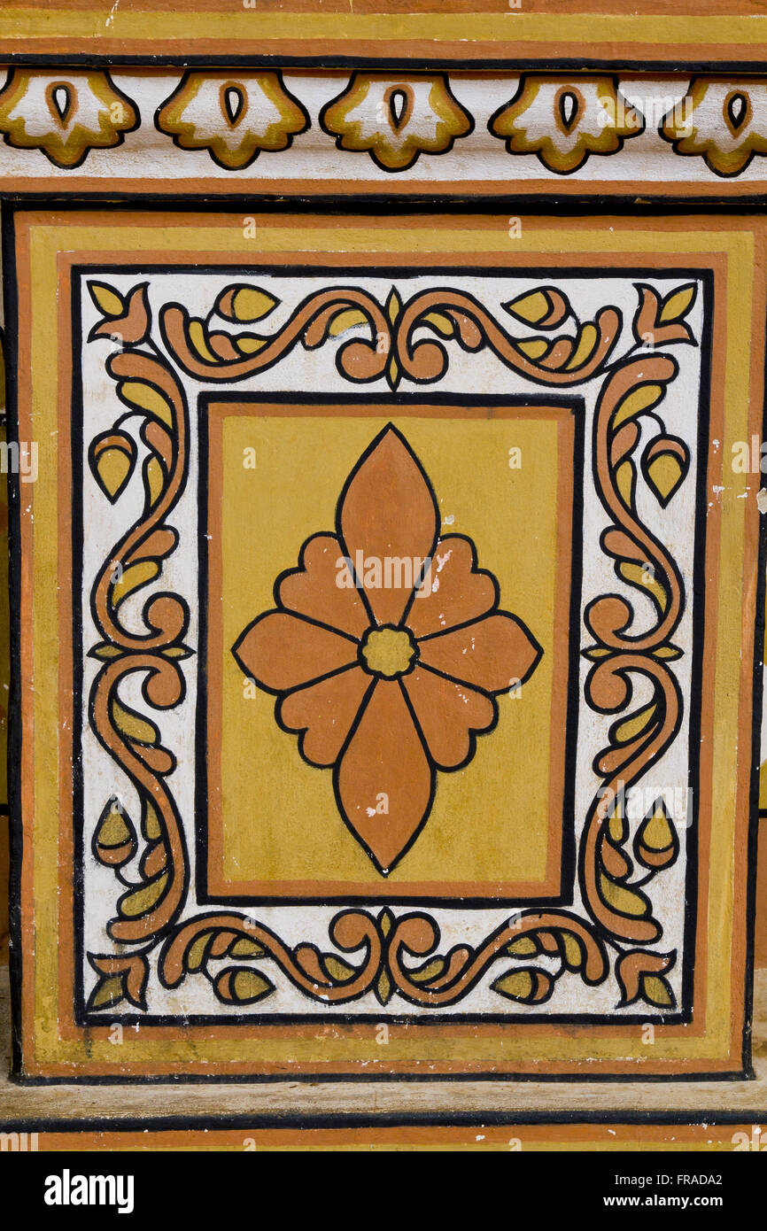 Detail of decoration of the church Our Lady of Immaculate Conception ...