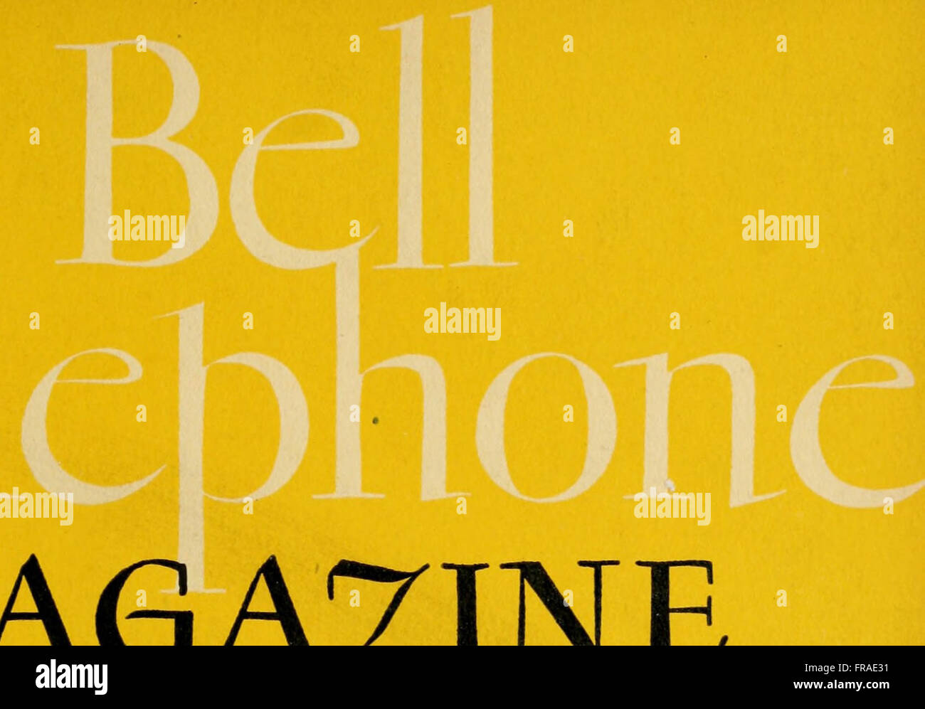 Bell telephone magazine (1922 Stock Photo - Alamy