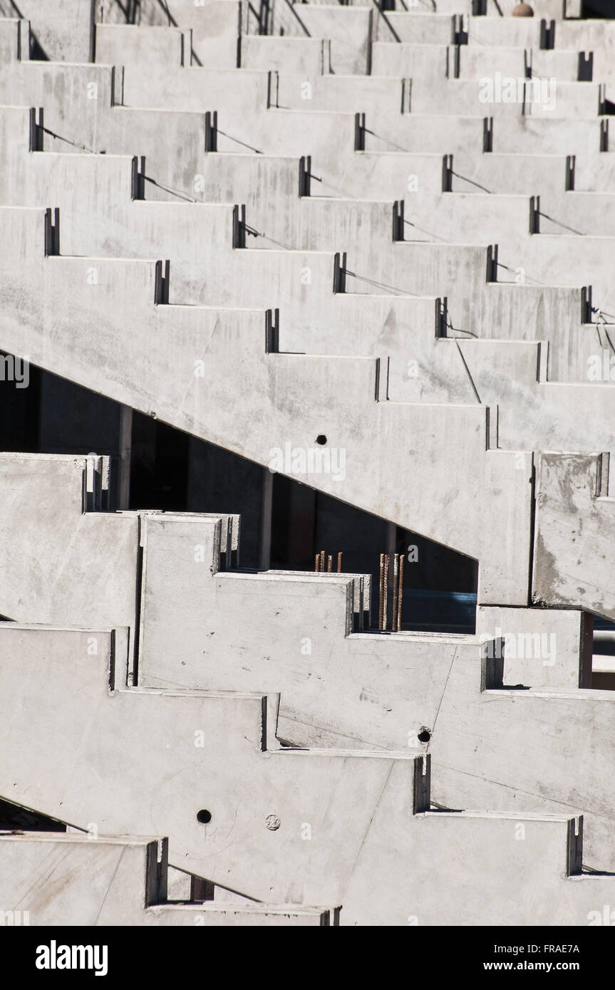 Detail of construction of multipurpose arena complex Gremio Stock Photo ...