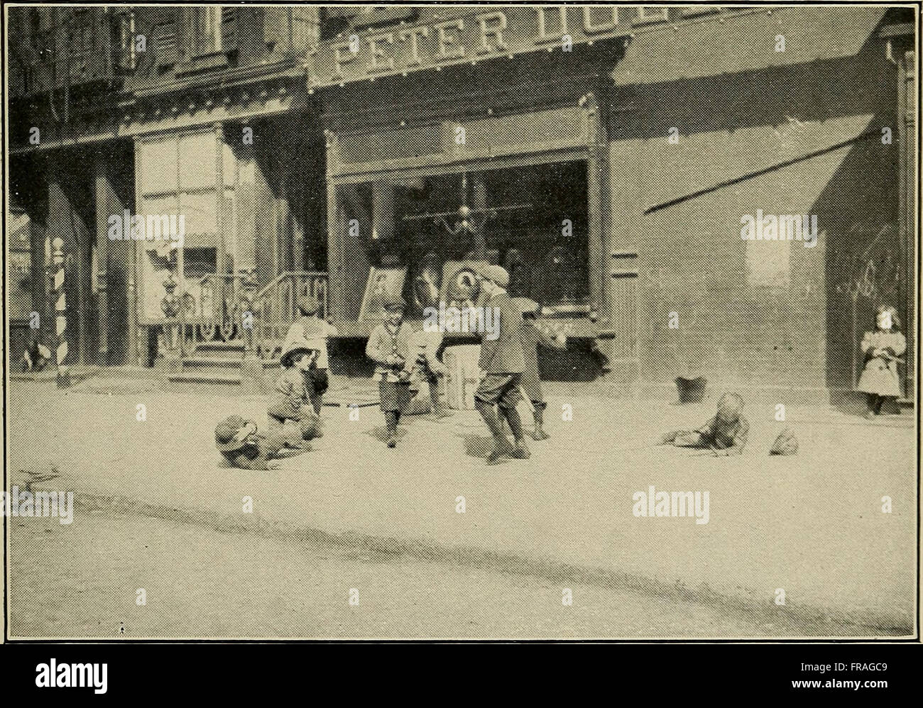 Boyhood and lawlessness. The neglected girl (1914 Stock Photo - Alamy
